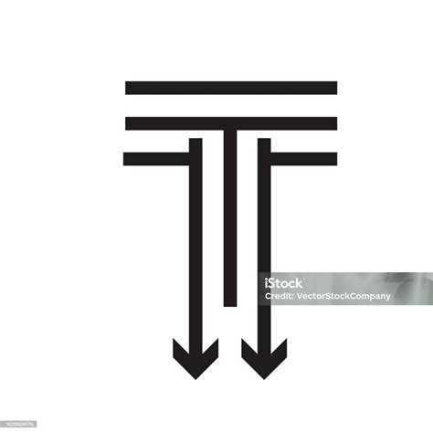 Vers Le Bas La Flèche Icône Vector Signe Et Le Symbole Isolé Sur Fond