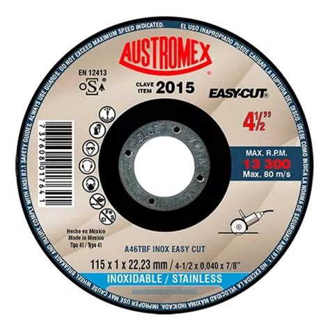 Disco Corte De Metal Austromex Opiniones MercadoLibre