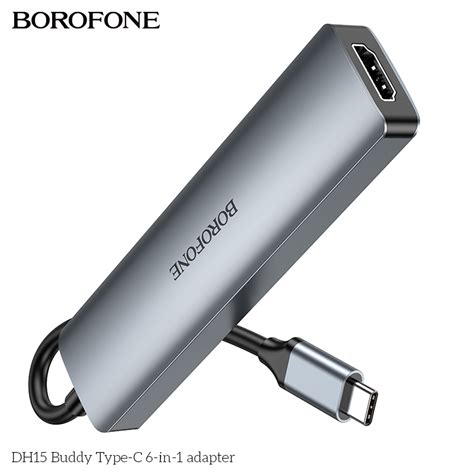 Bộ Chuyển đổi Hoco Dh15 Buddy Type C 6 Trong 1