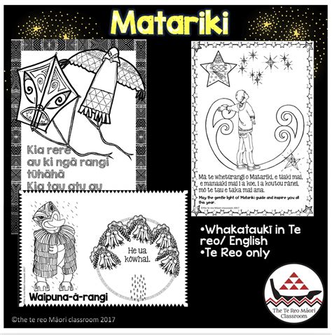 Matariki Whakataukī Colouring Pages The Te Reo Māori Classroom