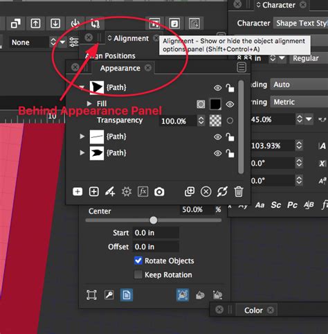 Can Appearance Panel Dropdown Menu Be Set To Stay On Top Of Other Panels VectorStyler