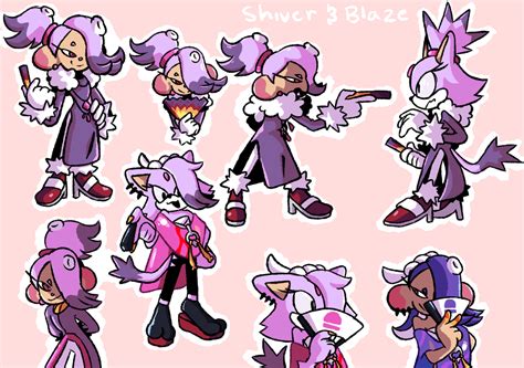 Sonic X Splatoon Shiver And Blaze Outfit Swap Rsonicthehedgehog