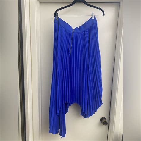 Alice Olivia Skirts Alice Olivia Asymmetrical Pleated Skirt