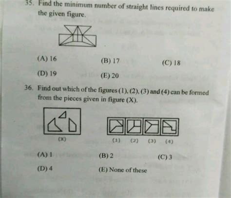 Find The Minimum Number Of Straight Lines Studyx