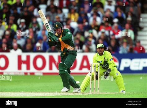 Shaun Pollock And Moin Khan South Africa V Pakistan 05 June 1999 Stock