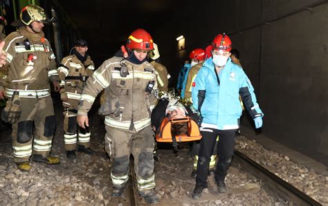 Metroda uluslararası tatbikat nefes kesti