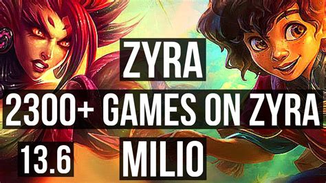 Zyra And Ashe Vs Milio And Varus Sup 28m Mastery 2300 Games 429