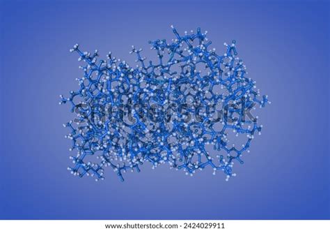 Structure Human Sonic Hedgehog Complex Zinc Stock Illustration