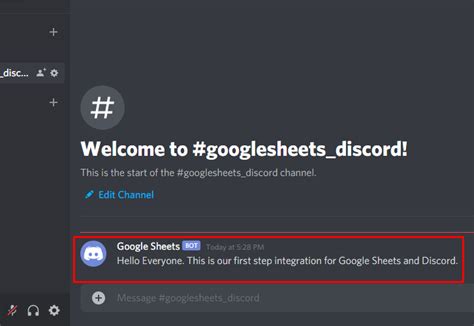 How To Send Discord Channel Message From Google Sheets Rows