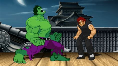 HULK Vs YUJIRO HANMA Highest Level Incredible Epic Fight YouTube