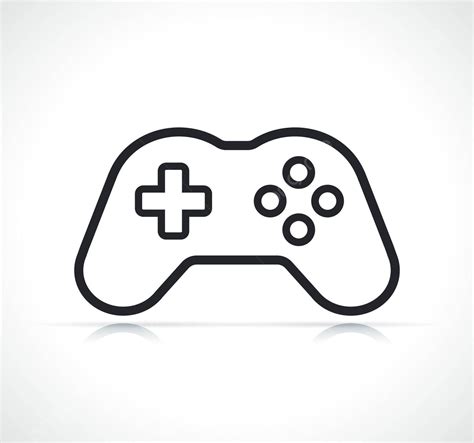 Video Game Or Gamepad Icon Linear Pad Gamepad Vector Linear Pad