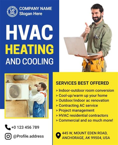 Hvac Flyer Maker Easy To Edit And Printable Templates