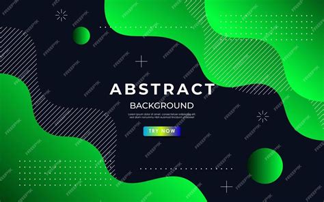 Premium Vector Minimal Green Abstract Geometric Fluid Dynamic Wavy Shape Composition Wavy