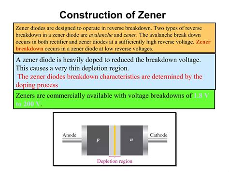 Zener Diodes PPT Chemistry Science