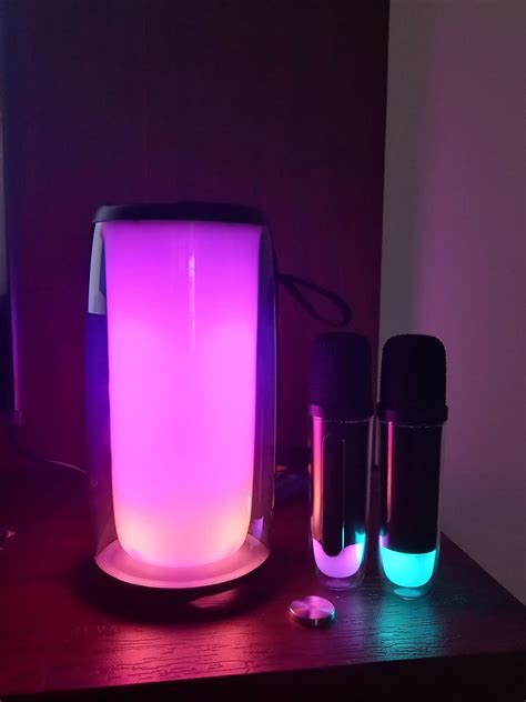 Jyx Speaker With Mic System For Singing Portable Bluetooth Speakers With Dazzling Light And