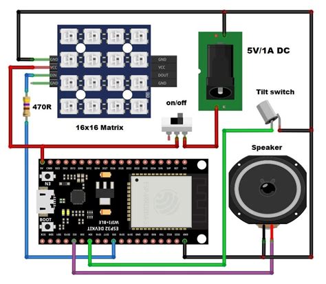 Dynamic Led Hourglass With Sound Effects Esp32 And 16x16 Color Matrix Tutorial Everything Esp