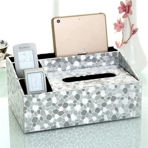 Home Remote Control Storage Cardboard Tissue Box Holder China Tissue