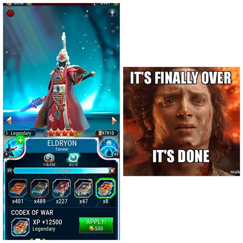 1 More Xp Book For Level 50 Doom R Wh40ktacticus