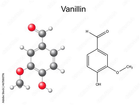 Vanillin Molecule