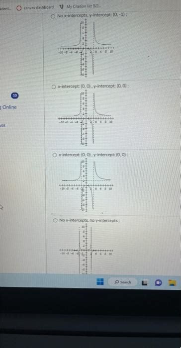 Solved Graph The Function Showing All Asymptotes Those Chegg