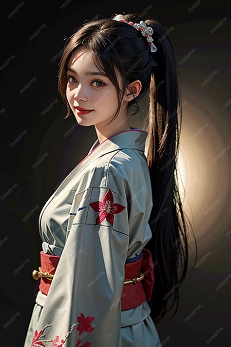 Premium Ai Image Japanese Young Beautiful Girl Model Wearing