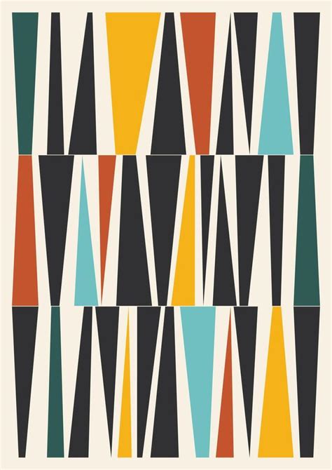 Retro Colorful Geometric Stripes Background Abstract Triangle And Lines Art 53436230 Vector Art