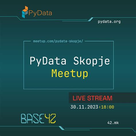 Pydata Ai Datascience Base42 Techtalks Ilina Mojsovska