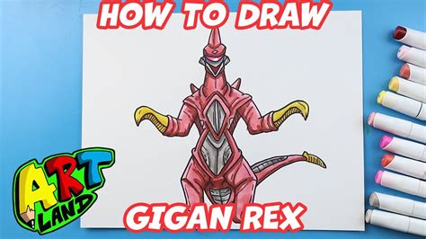 How To Draw Gigan Rex Youtube