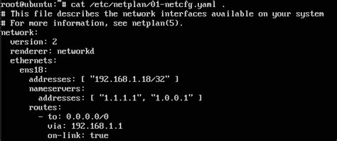 Networking Ubuntu New Netplan Ip Configuration Pointopoint