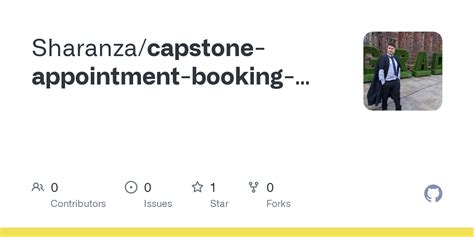 GitHub Sharanza Capstone Appointment Booking System Server
