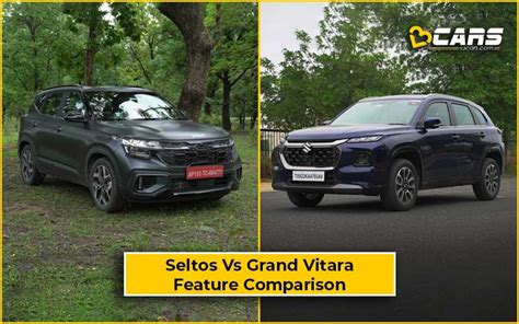 Kia Seltos Vs Grand Vitara Maruti Nexa Top Model Feature Comparison