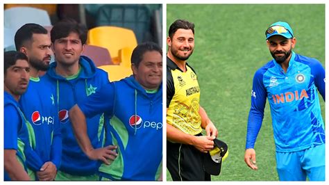 Ind Vs Pak Pakistani Players Were Watching India Vs Australia Warm Up