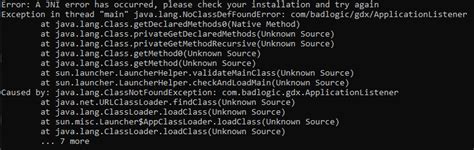 Problem Exporting In Eclipse Noclassdeffounderror Rlibgdx