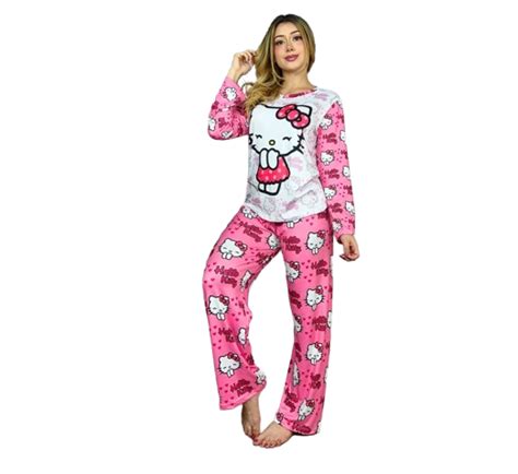 Pijama Manga Larga Y Pantalón Dama Talla U Solo Pijamas Cali