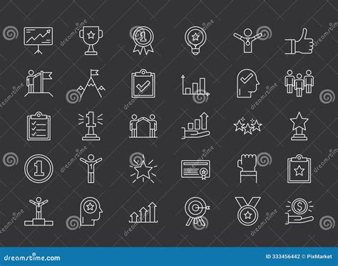 Way To Success Line And Solid Icon Business Strategy Concept Path To Success With Crossed And