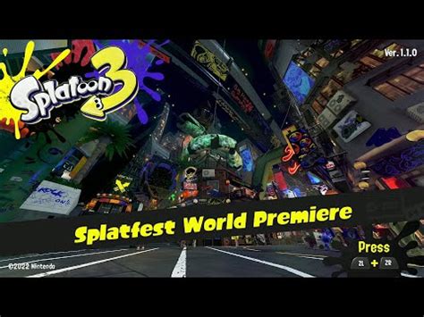 Splatoon Splatfest World Premiere Minute Gameplay Switch YouTube