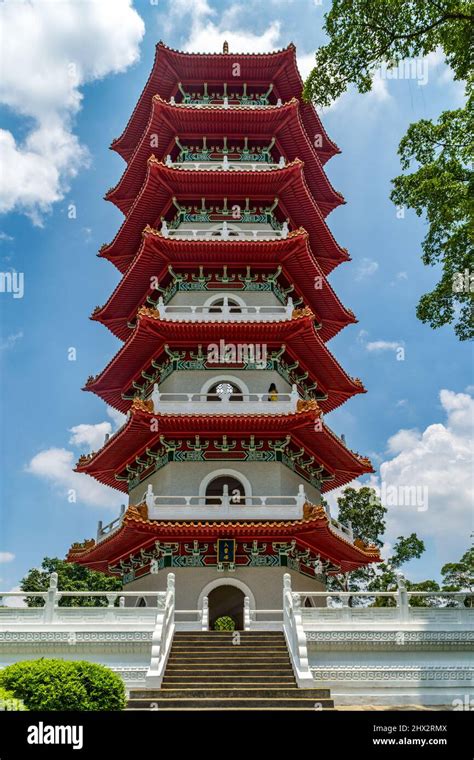 Jurong Lake Gardens Singapore March 17th 2018 The 7 Storey Pagoda