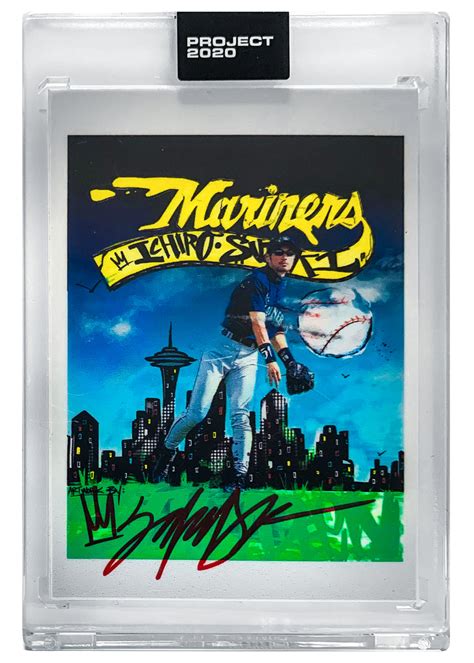 Topps Project 2020 2001 Ichiro Suzuki Red Autograph King Saladeen Art