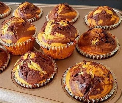 Marbled Muffins Full Recipe