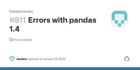 Errors With Pandas 1 4 Issue 811 Theislab Scvelo GitHub