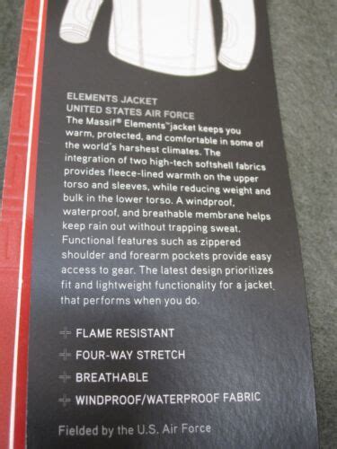 New Usaf Air Force Large Massif Elements Jacket Coat Abu Tiger Stripe Cold Gear 4635679770