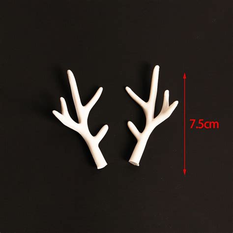 Simulation Plastic Deer Antlers Decor Cosplay Blac Grandado