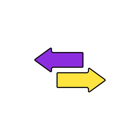 Free Opposite Arrows Icon Template To Edit Online