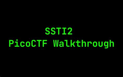 SSTI2 PicoCTF Walkthrough Web Exploitation Challenge Guide AATHIL DUCKY