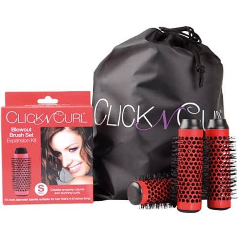 Click N Curl Expansion Kit Click N Curl Blowout Brush Set With Detachable Barrels