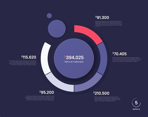 Premium Vector Vector Circle Chart Design Modern Template For