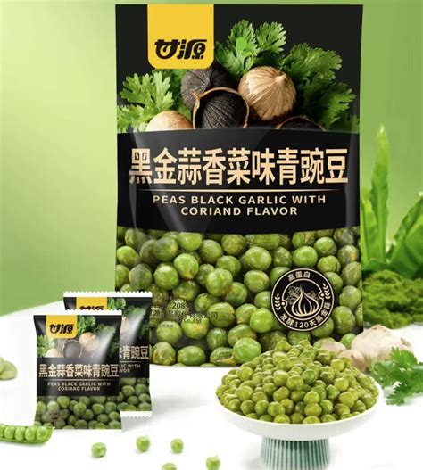 甘源 黑金蒜香菜味青豌豆 208 克 Weee