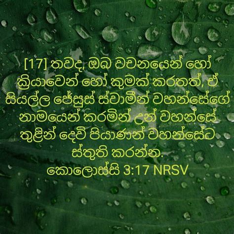 Pin By Ramya Weerakoon On 🇱🇰 ☆සිංහල බයිබල් පද Sinhala Scripture 🕊🇱🇰
