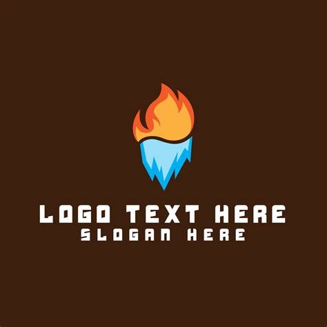Fire Ice Temperature Logo Brandcrowd Logo Maker