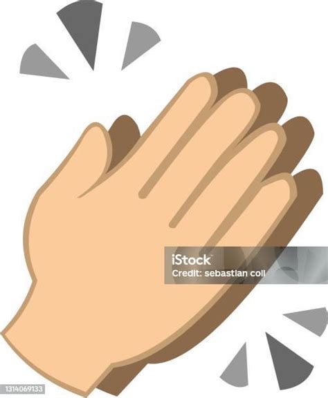 박수 손 이모티콘의 벡터 일러스트 갈색에 대한 스톡 벡터 아트 및 기타 이미지 갈색 감사 감탄 Istock